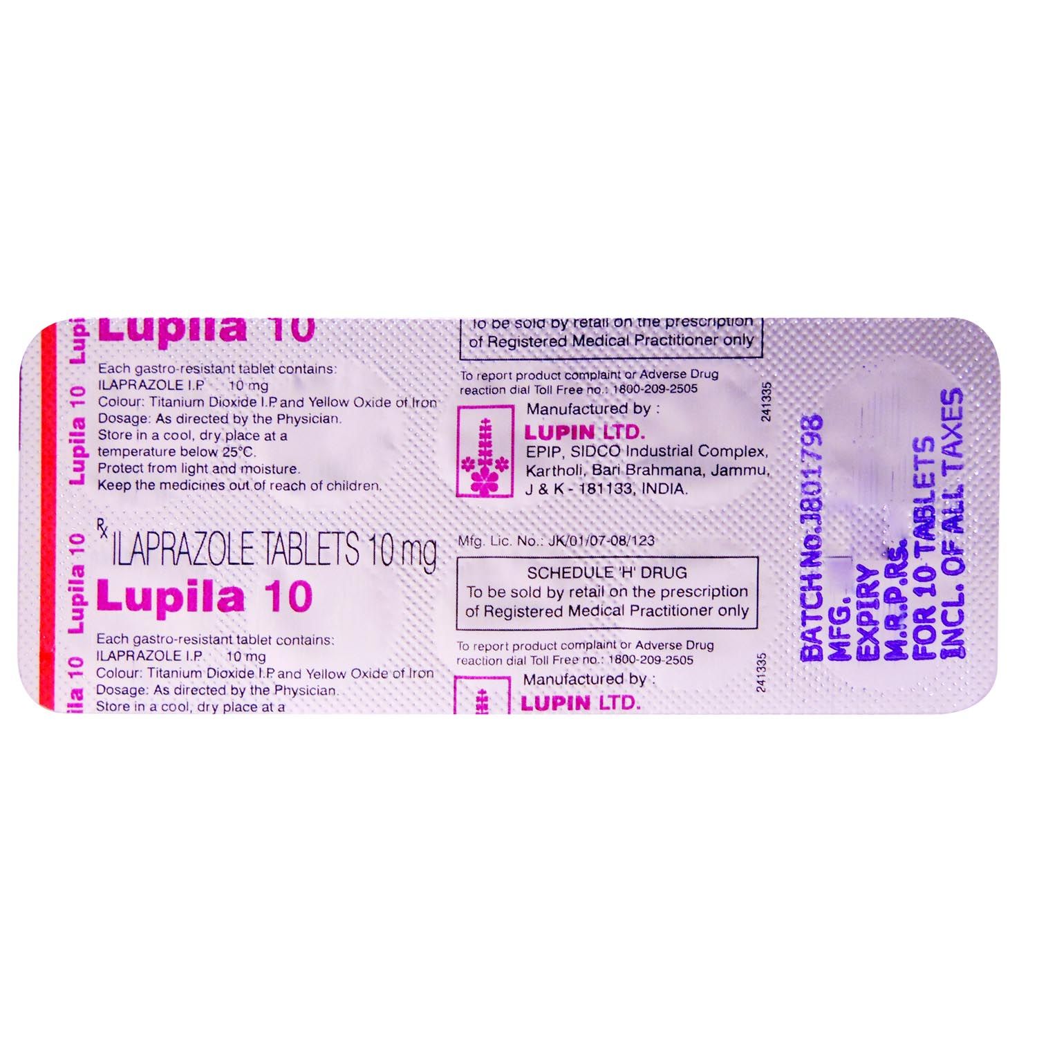 Lupila 10 Tablet | Uses, Side Effects, Price | Apollo Pharmacy