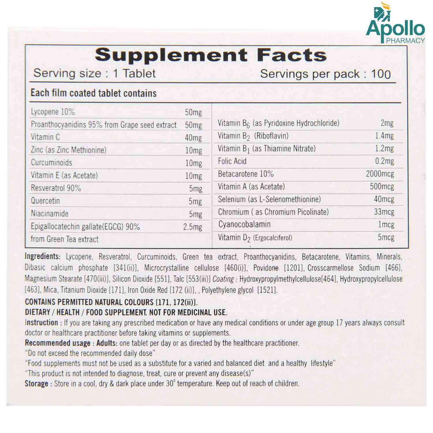 LYCOTEN FORTE CAPSULE 1 | Uses, Side Effects, Price | Apollo Pharmacy