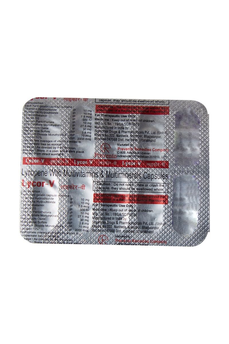 Lycor V Capsule 10's Price, Uses, Side Effects, Composition - Apollo ...