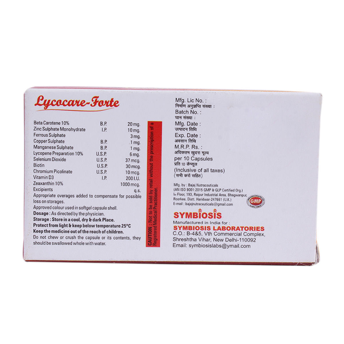 Lycocare-Forte Softgel Capsule 10's Price, Uses, Side Effects ...