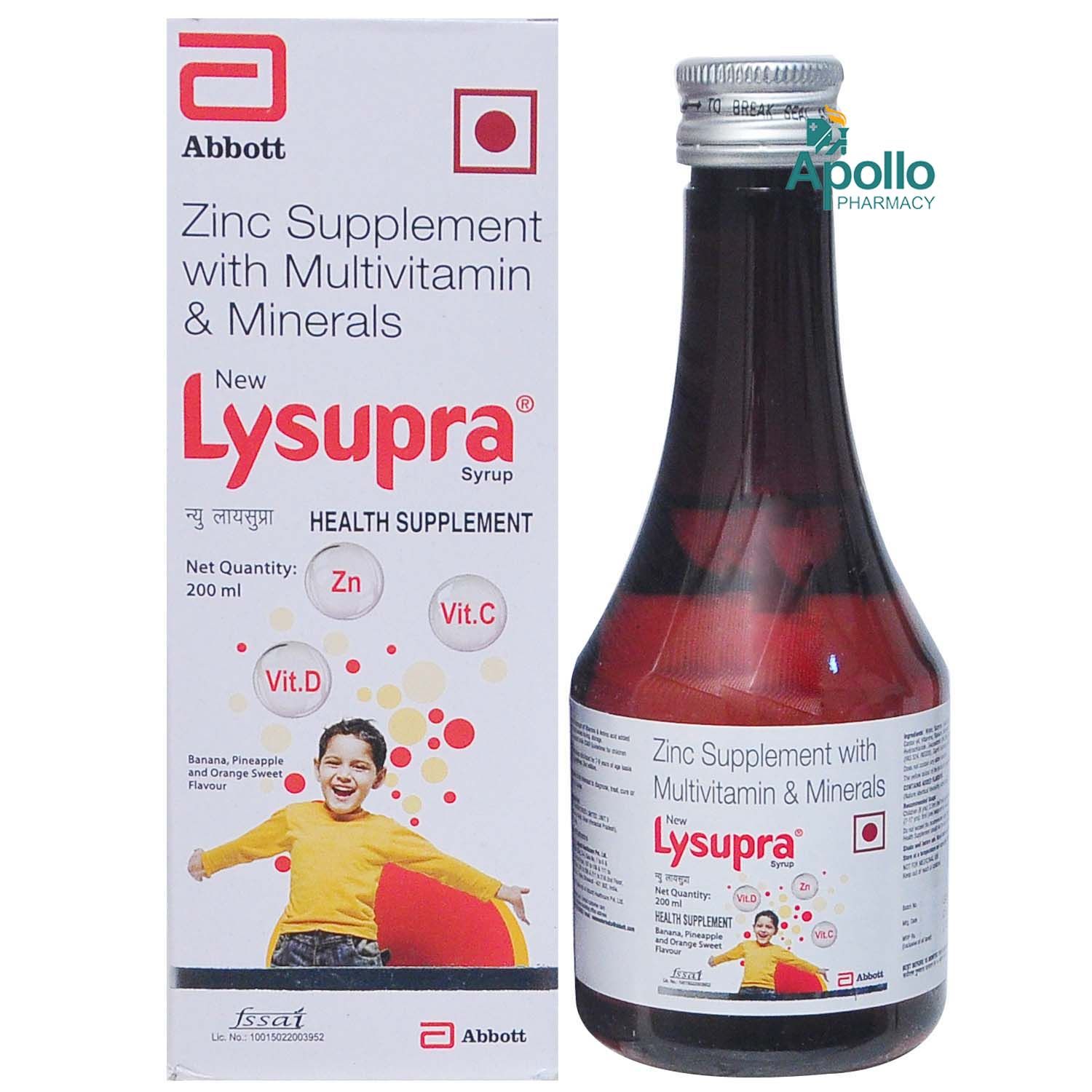 New Lysupra Syrup 200 ml Price, Uses, Side Effects, Composition ...