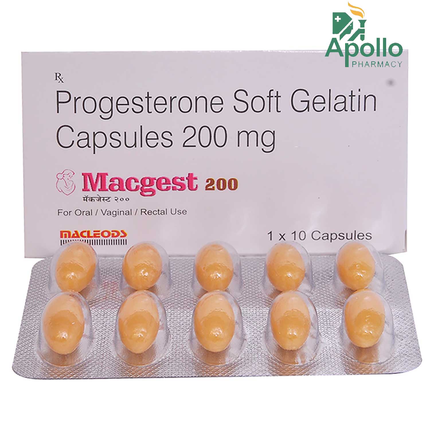 Macgest 200 Capsule 10's Price, Uses, Side Effects, Composition ...