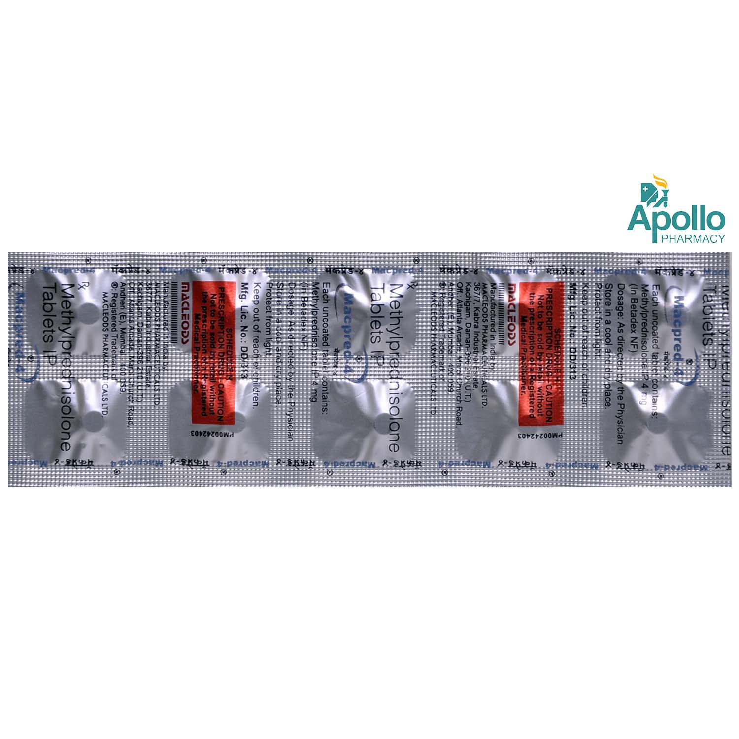 Macpred-4 Tablet 10's Price, Uses, Side Effects, Composition - Apollo ...