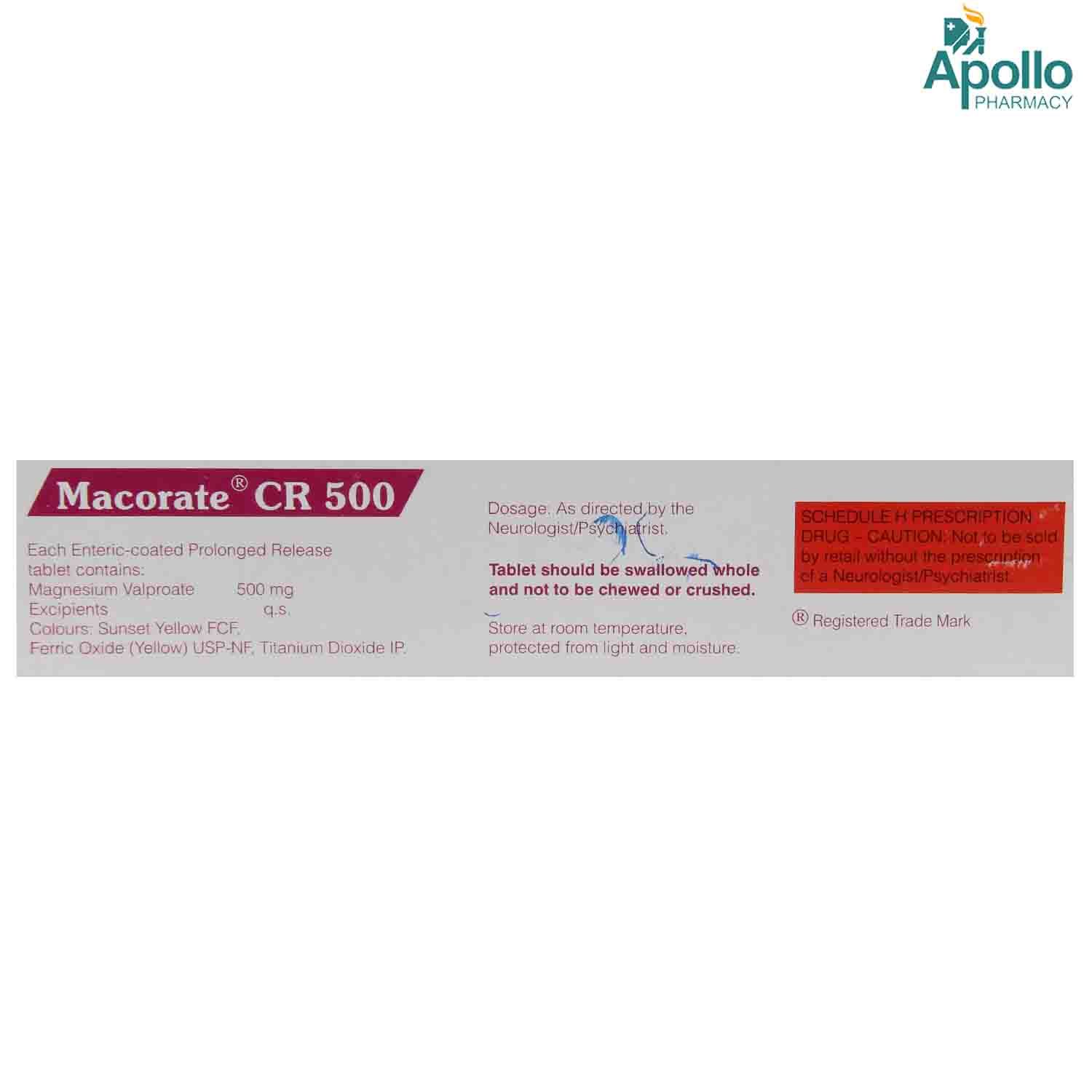 Macorate Cr 500Mg Tablet Price, Uses, Side Effects, Composition ...