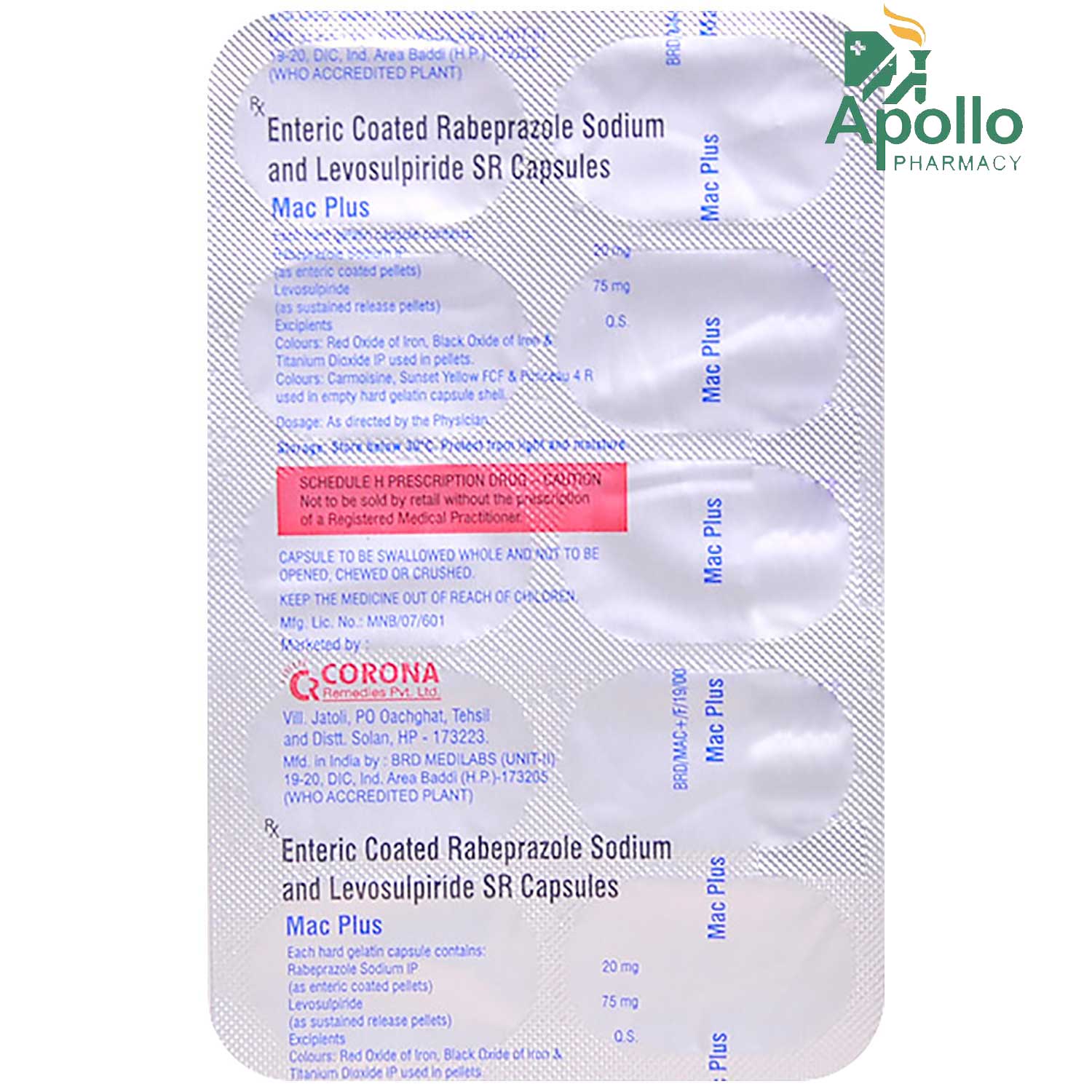 Mac Plus Capsule 10's Price, Uses, Side Effects, Composition - Apollo ...