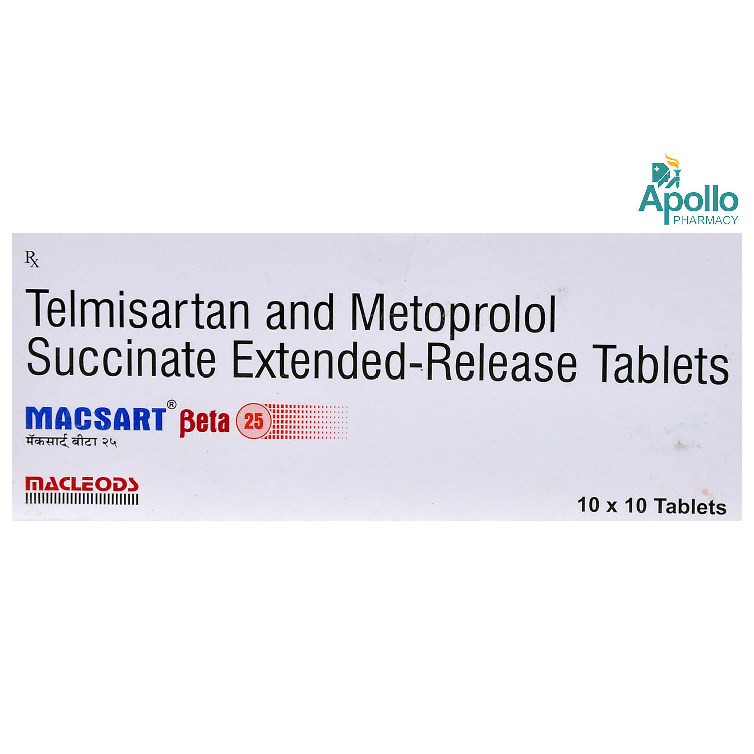 Telmikind-Beta 25 Tablet 10's Price, Uses, Side Effects, Composition ...