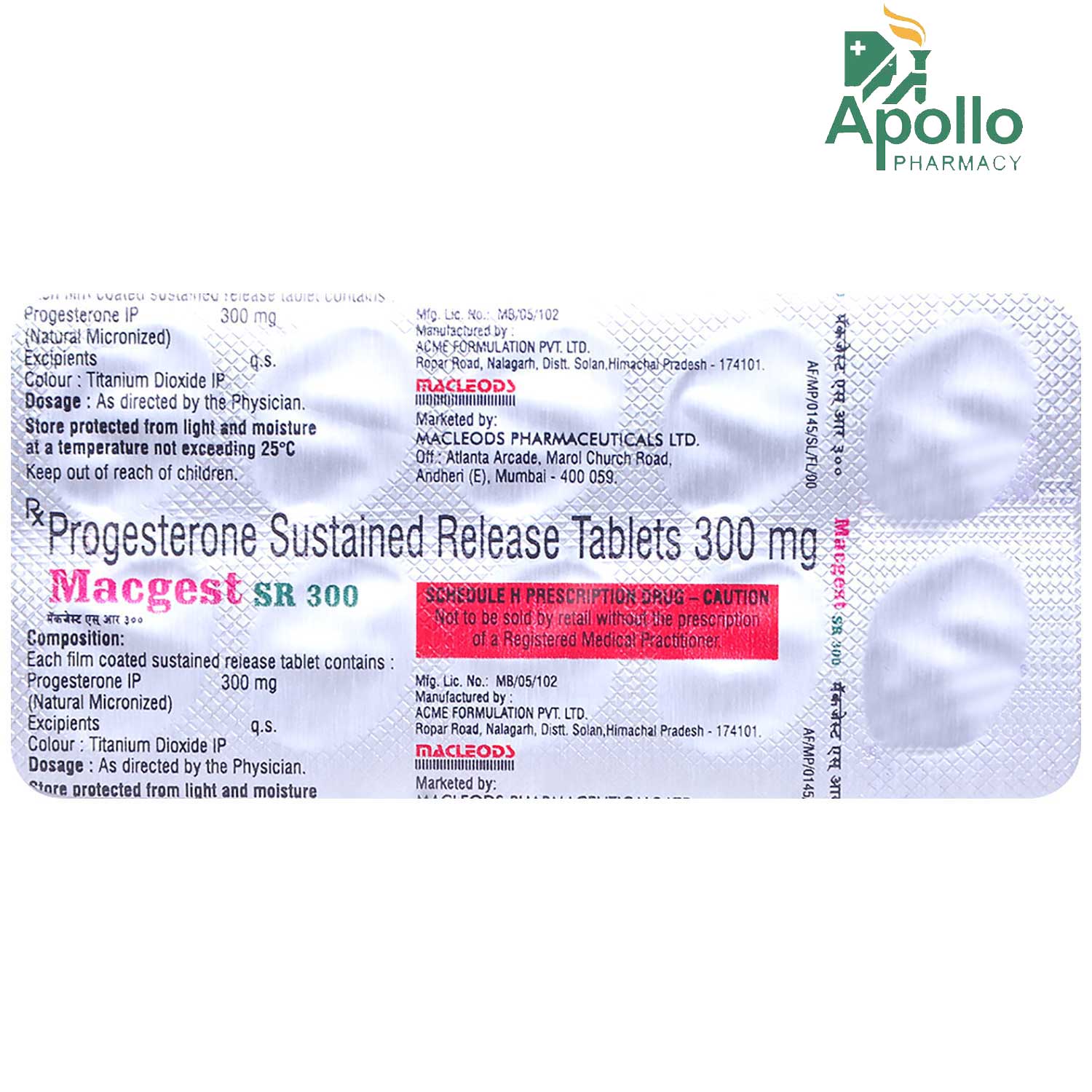 Macgest SR 300 Tablet 10's Price, Uses, Side Effects, Composition ...