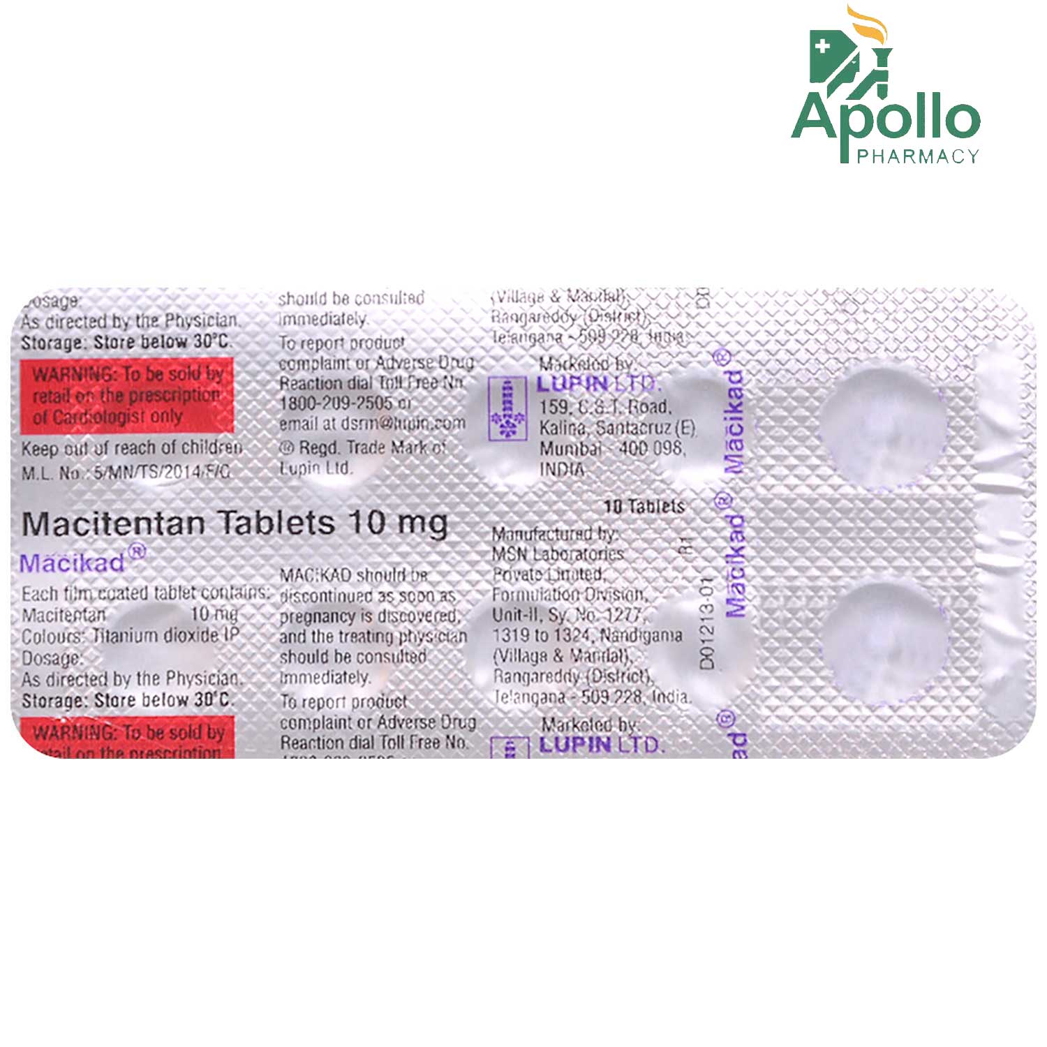Macikad Tablet 10's Price, Uses, Side Effects, Composition - Apollo ...