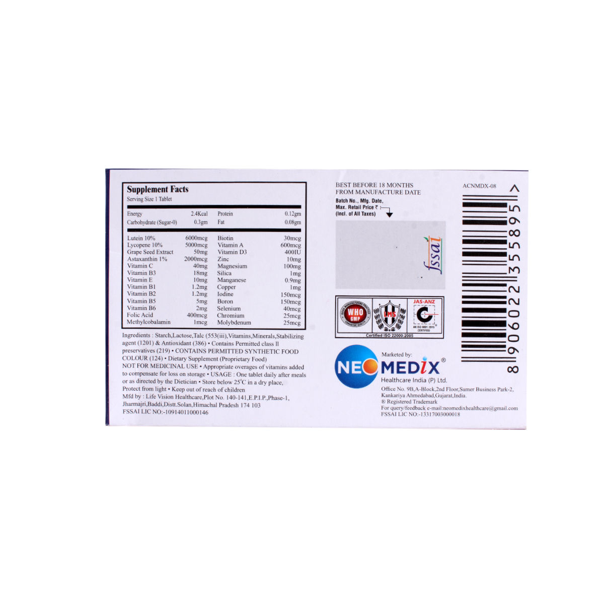 Macuvon-GN Tablet 10's Price, Uses, Side Effects, Composition - Apollo ...