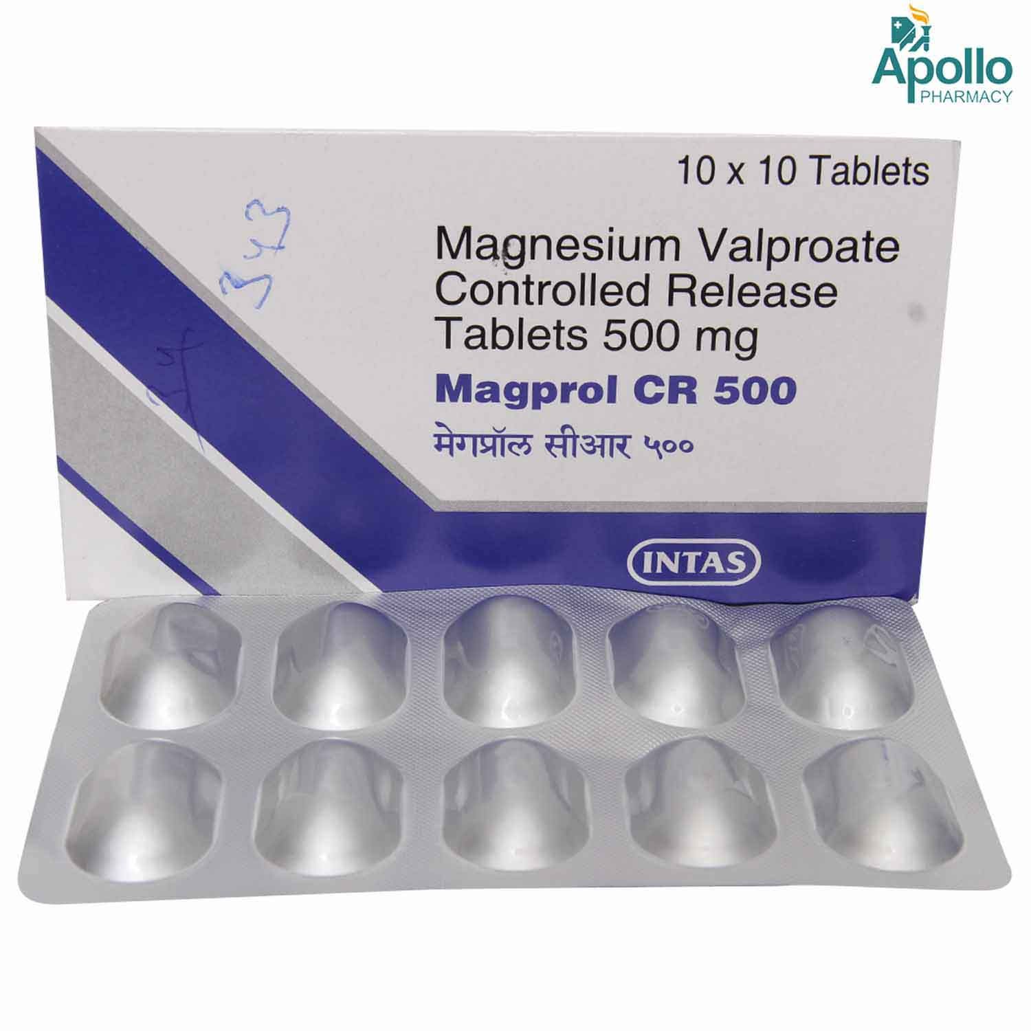 Magprol CR 500 Tablet 10's Price, Uses, Side Effects, Composition ...