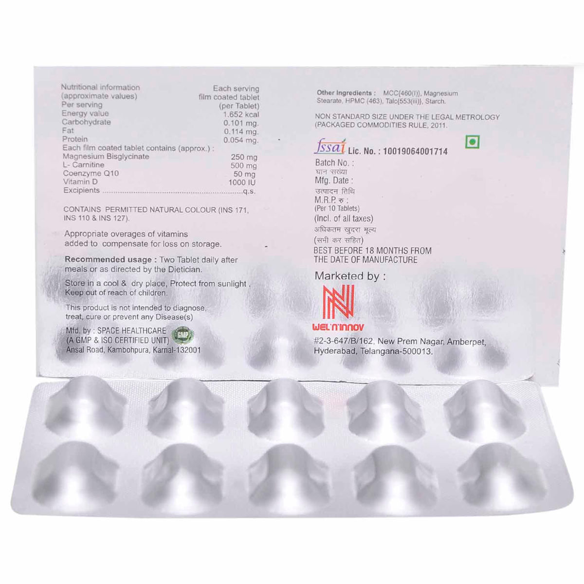 Magniwel Qc Tablet 10's Price, Uses, Side Effects, Composition - Apollo ...