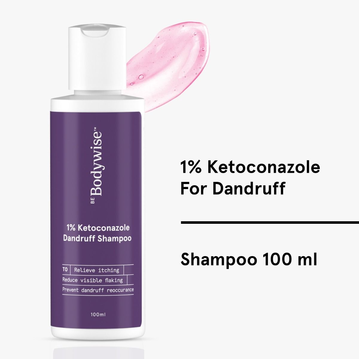 Be Bodywise 1% Ketoconazole Dandruff Shampoo, 100 ml Price, Uses, Side ...