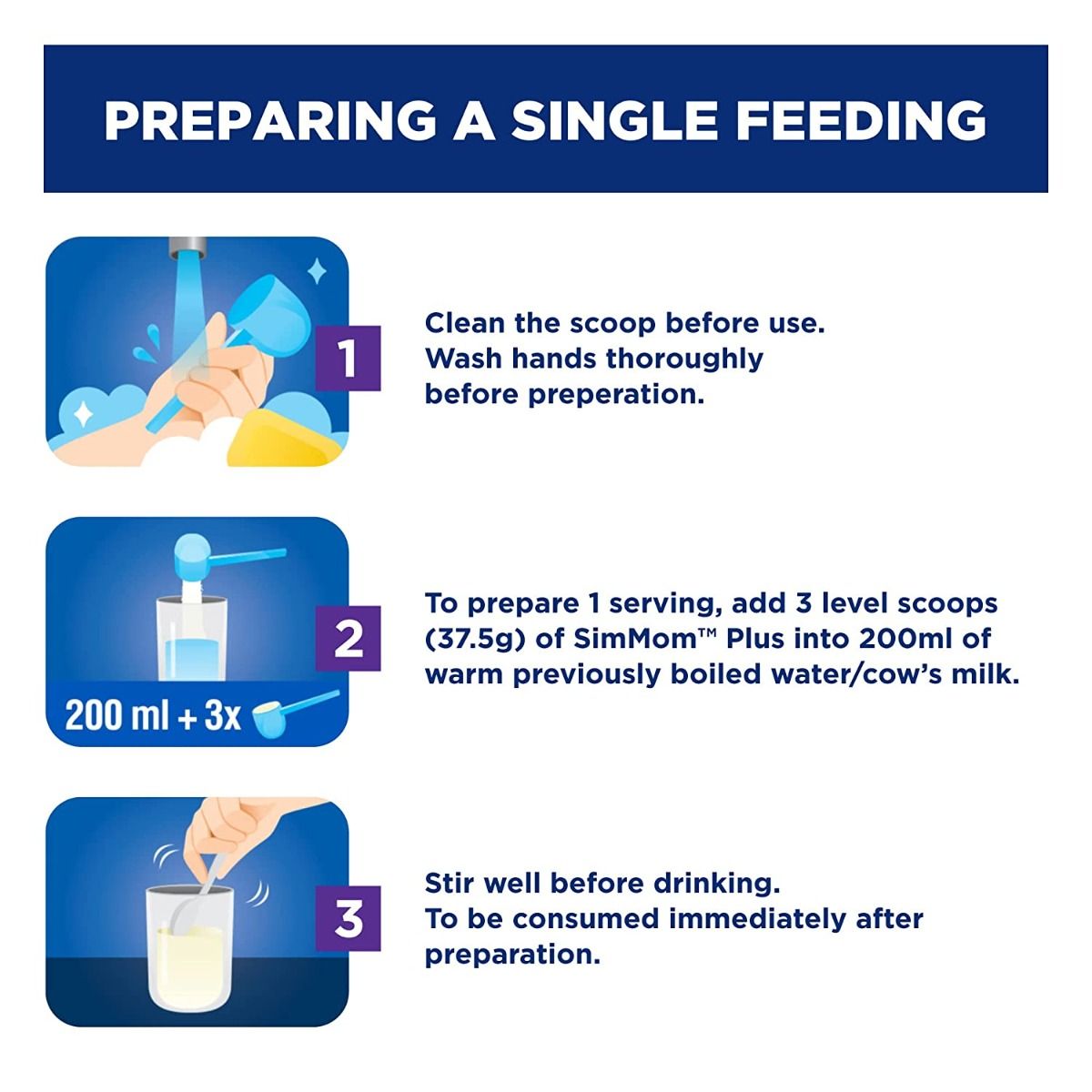 Simmom Plus Vanilla Delight Flavour Powder, 400 gm Refill Pack Price ...