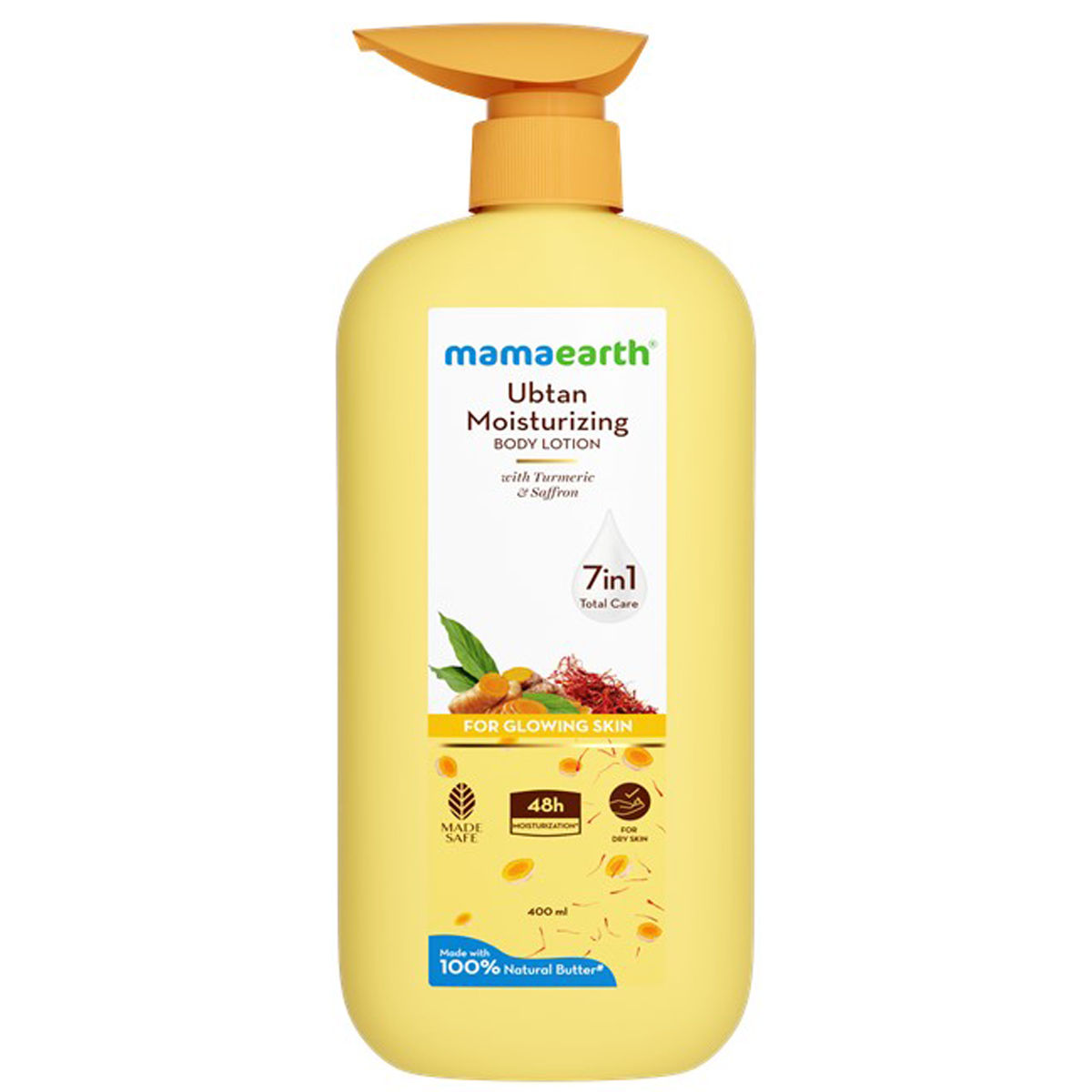 Buy Mamaearth Ubtan Moisturizing Body Lotion, 400 ml | 19 Minutes ...