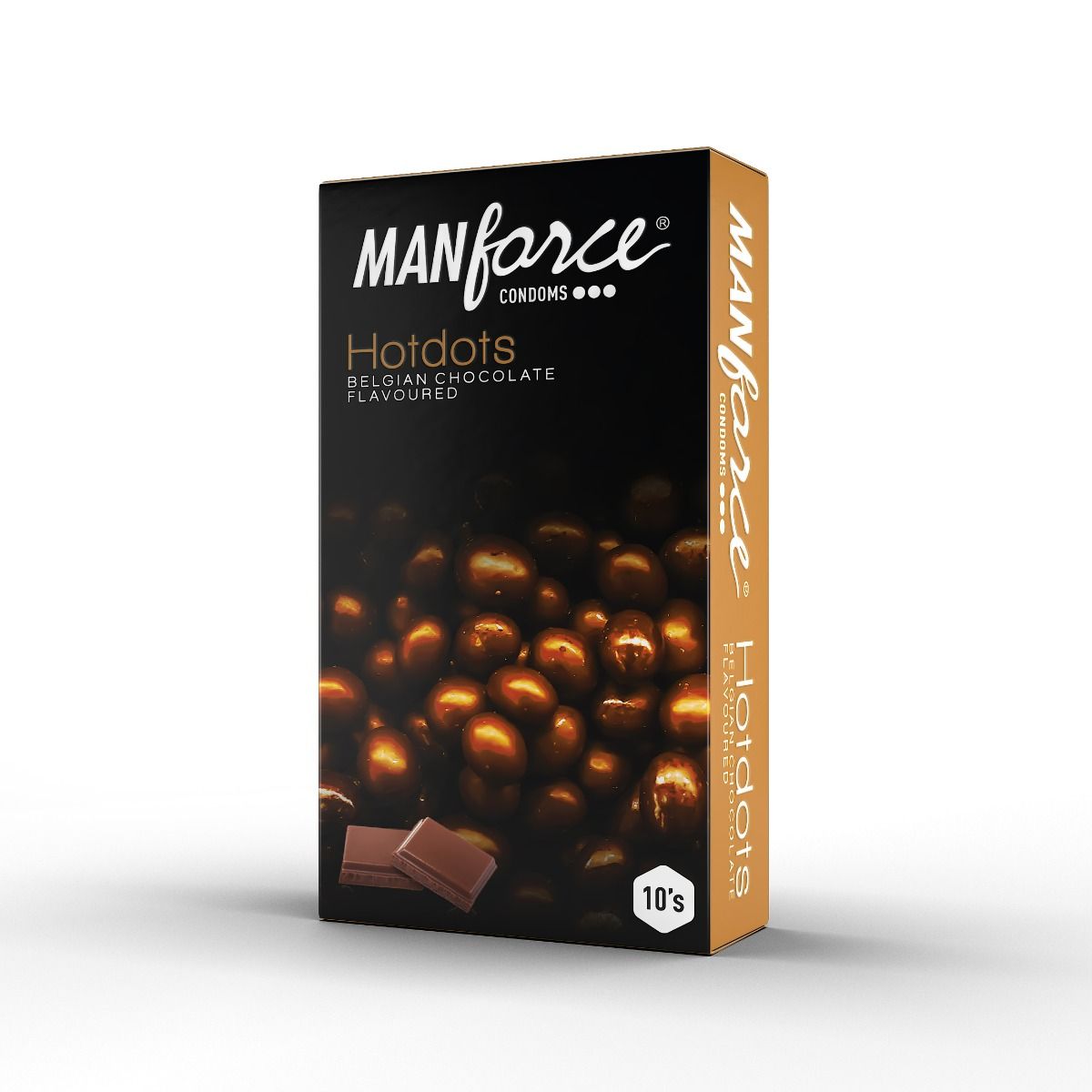 Manforce Hotdots Belgian Chocolate Flavour Condoms, 10 Count Price ...