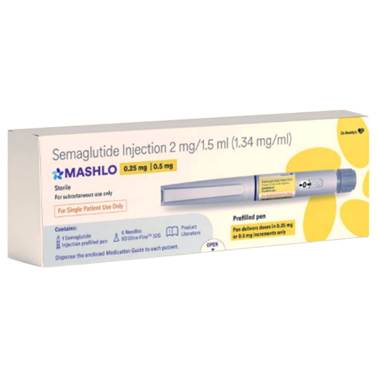 Mashlo 2 mg Prefilled Pen Injection 1's | Uses, Side Effects, Price ...