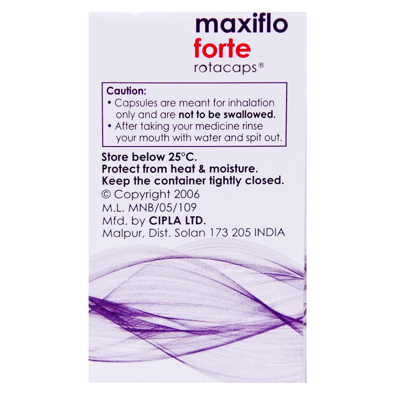 Maxiflo Forte Rotacaps 30's Price, Uses, Side Effects, Composition ...