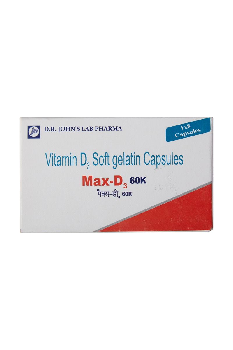 Max D3 60K Capsule 4's Price, Uses, Side Effects, Composition - Apollo ...