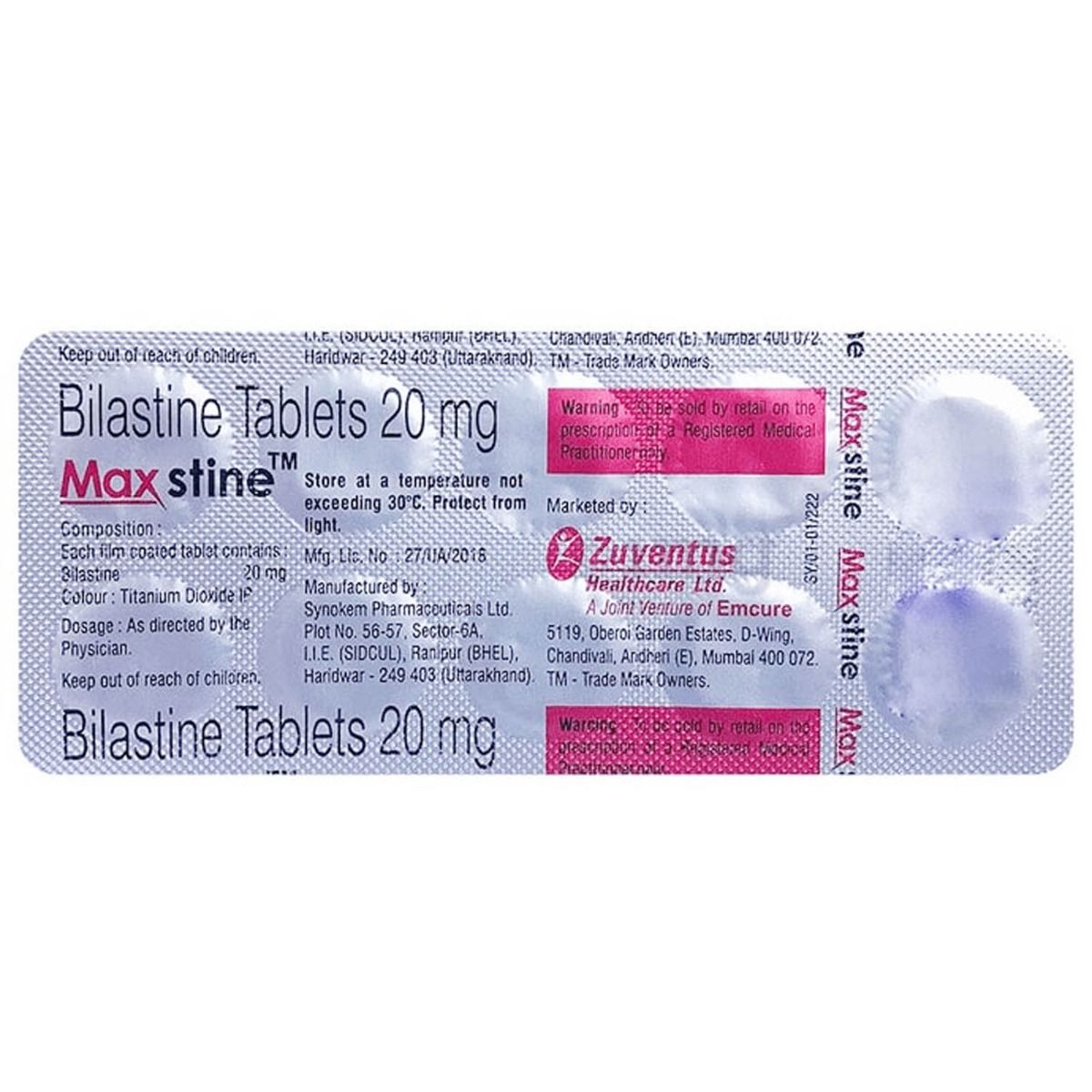 Maxstine Tablet 10's Price, Uses, Side Effects, Composition - Apollo ...