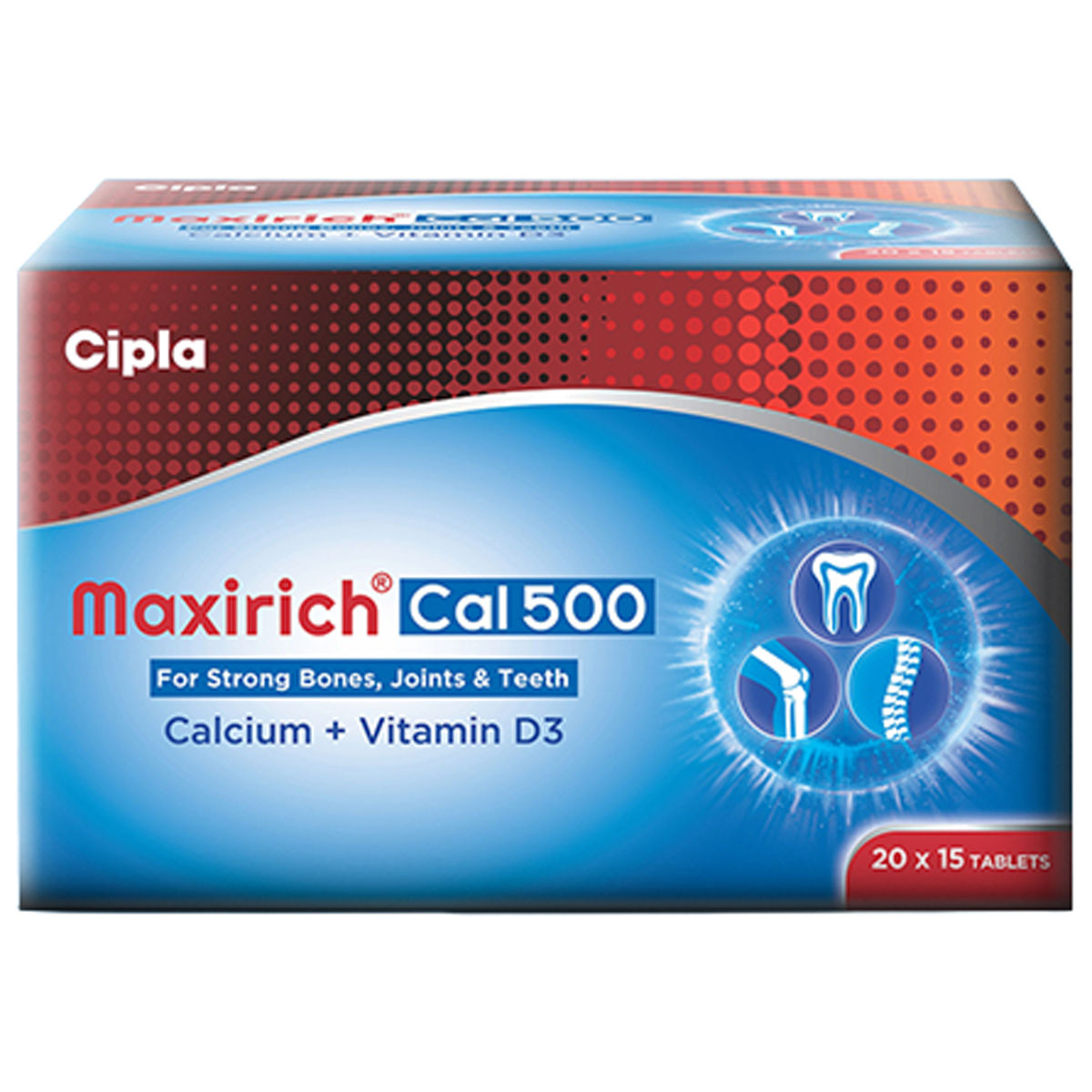 Maxirich Cal 500 Tablet | Uses, Side Effects, Price | Apollo Pharmacy