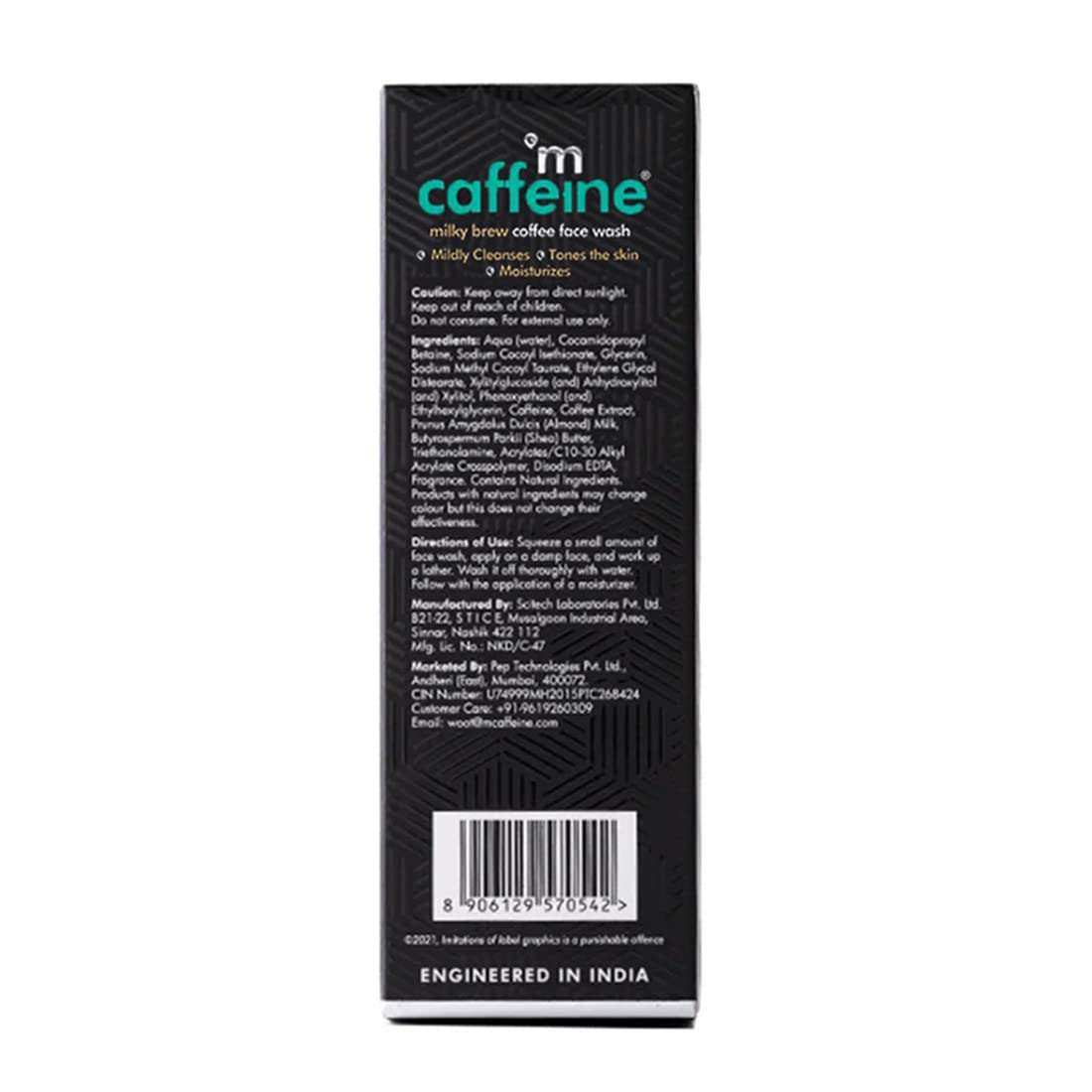 Mcaffeine Milky Brew Coffee Face Wash, 75 ml Price, Uses, Side Effects ...