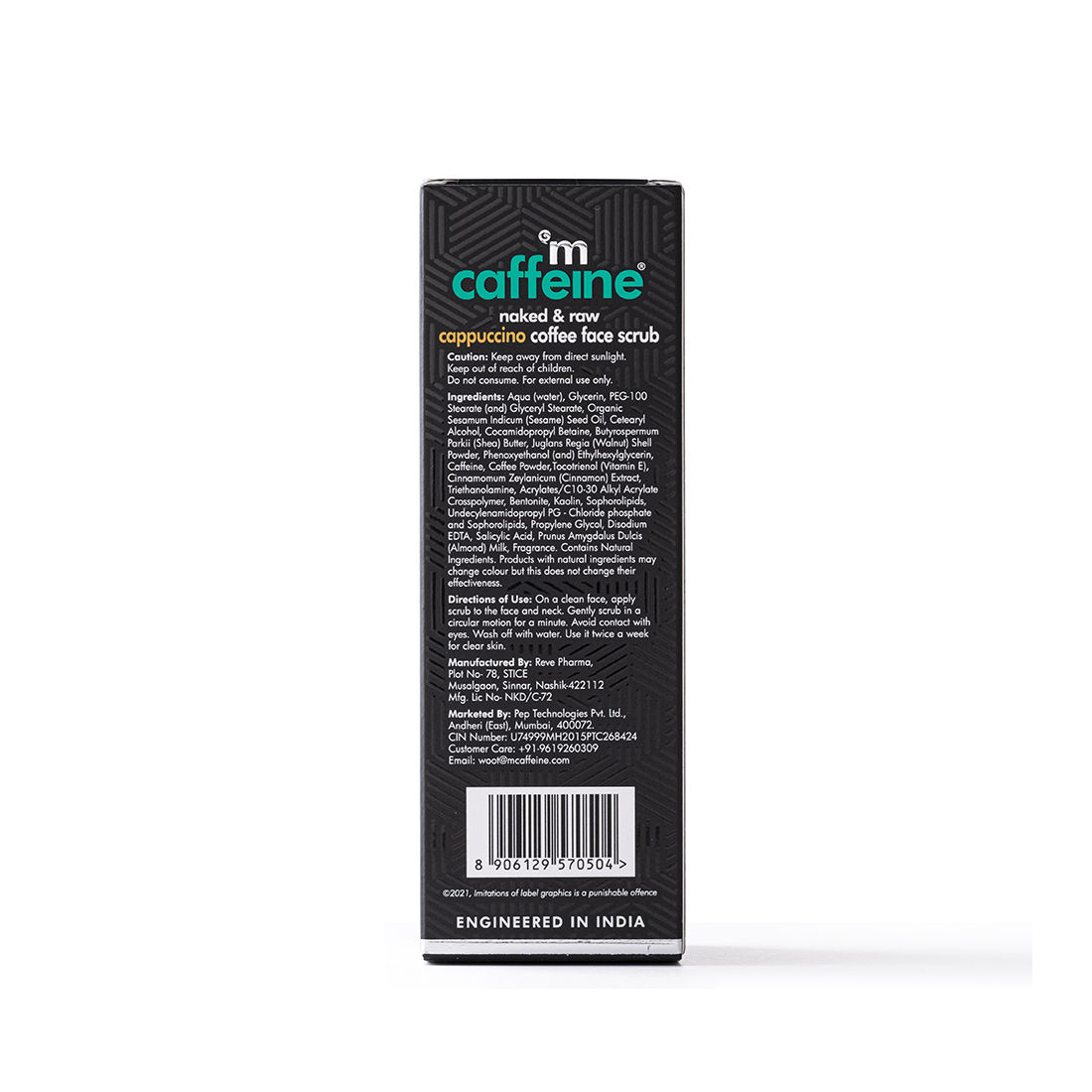 Mcaffeine Cappuccino Coffee Face Scrub, 75 gm Price, Uses, Side Effects ...