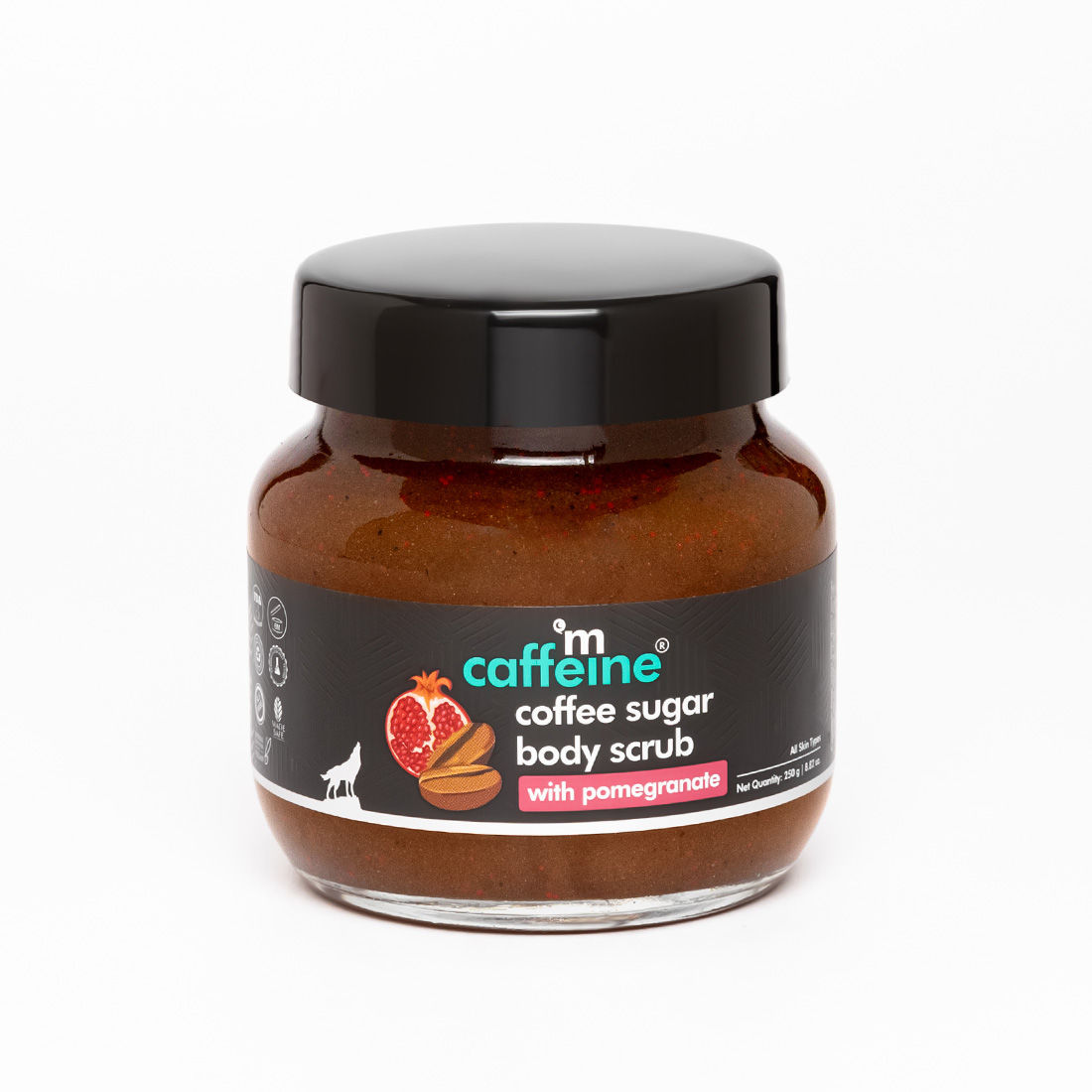 Mcaffeine Coffee Sugar Body Scrub with Pomegranate, 250 gm Price, Uses ...