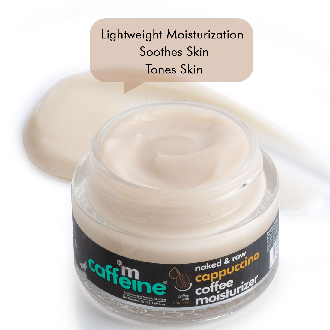 Mcaffeine Cappuccino Coffee Moisturizer Cream with Vitamin E, 50 ml ...