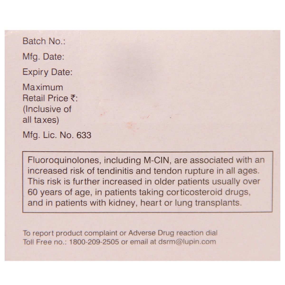 M-Cin Tablet 5's Price, Uses, Side Effects, Composition - Apollo Pharmacy