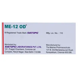 ME-12 OD Tablet | Uses, Side Effects, Price | Apollo Pharmacy