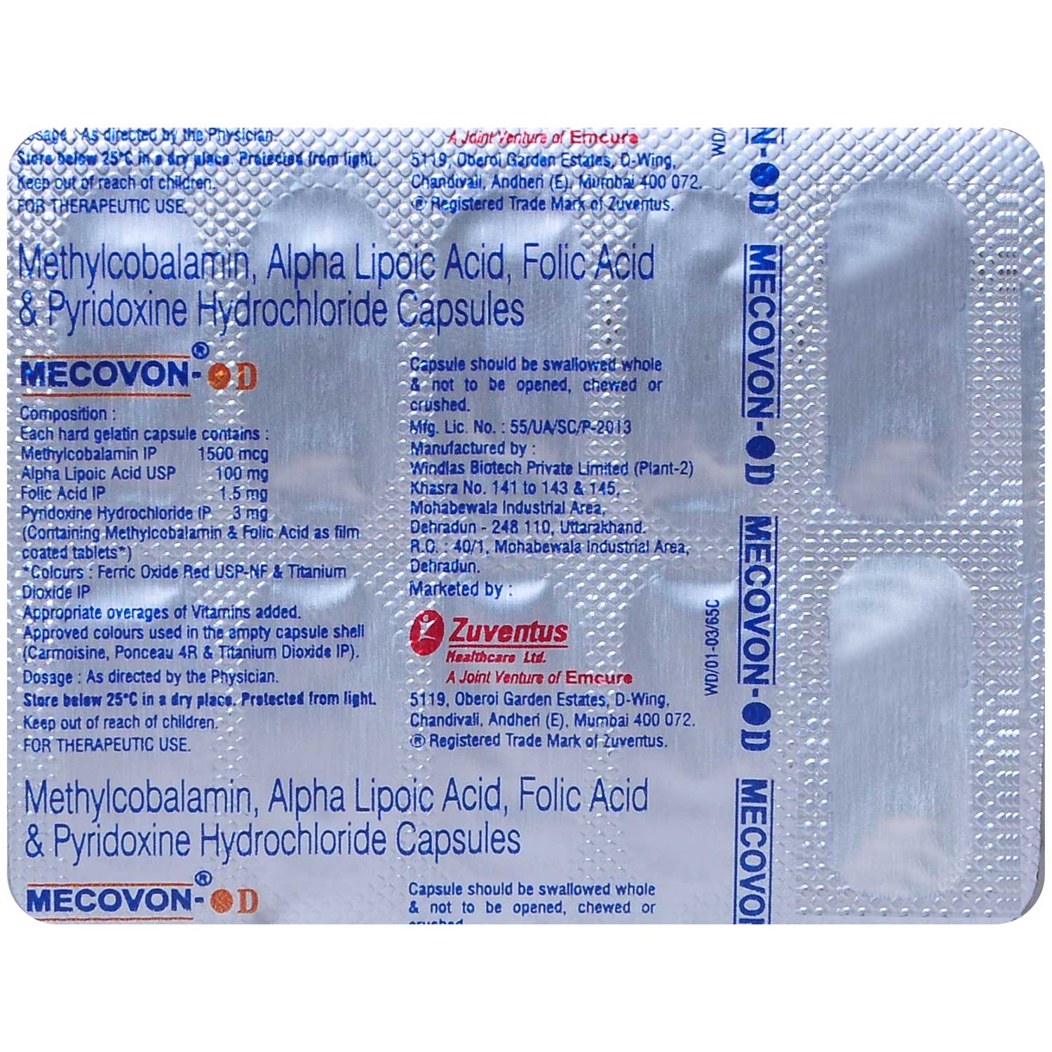 Mecovon-OD Capsule 10's Price, Uses, Side Effects, Composition - Apollo ...