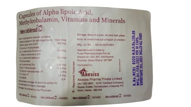 Mecoblend Capsule | Uses, Side Effects, Price | Apollo Pharmacy
