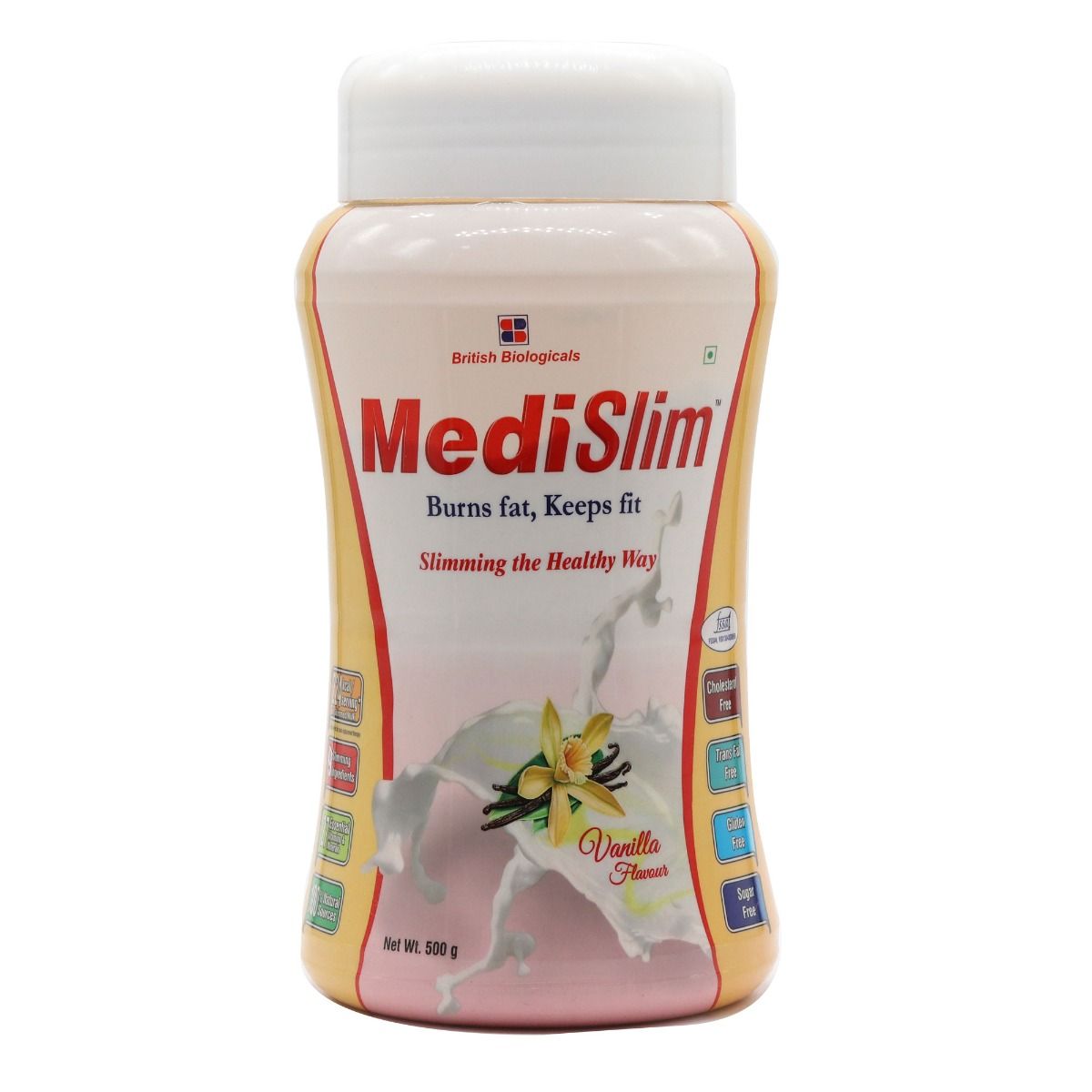 Medislim Vanilla Flavour Powder, 500 gm Price, Uses, Side Effects ...