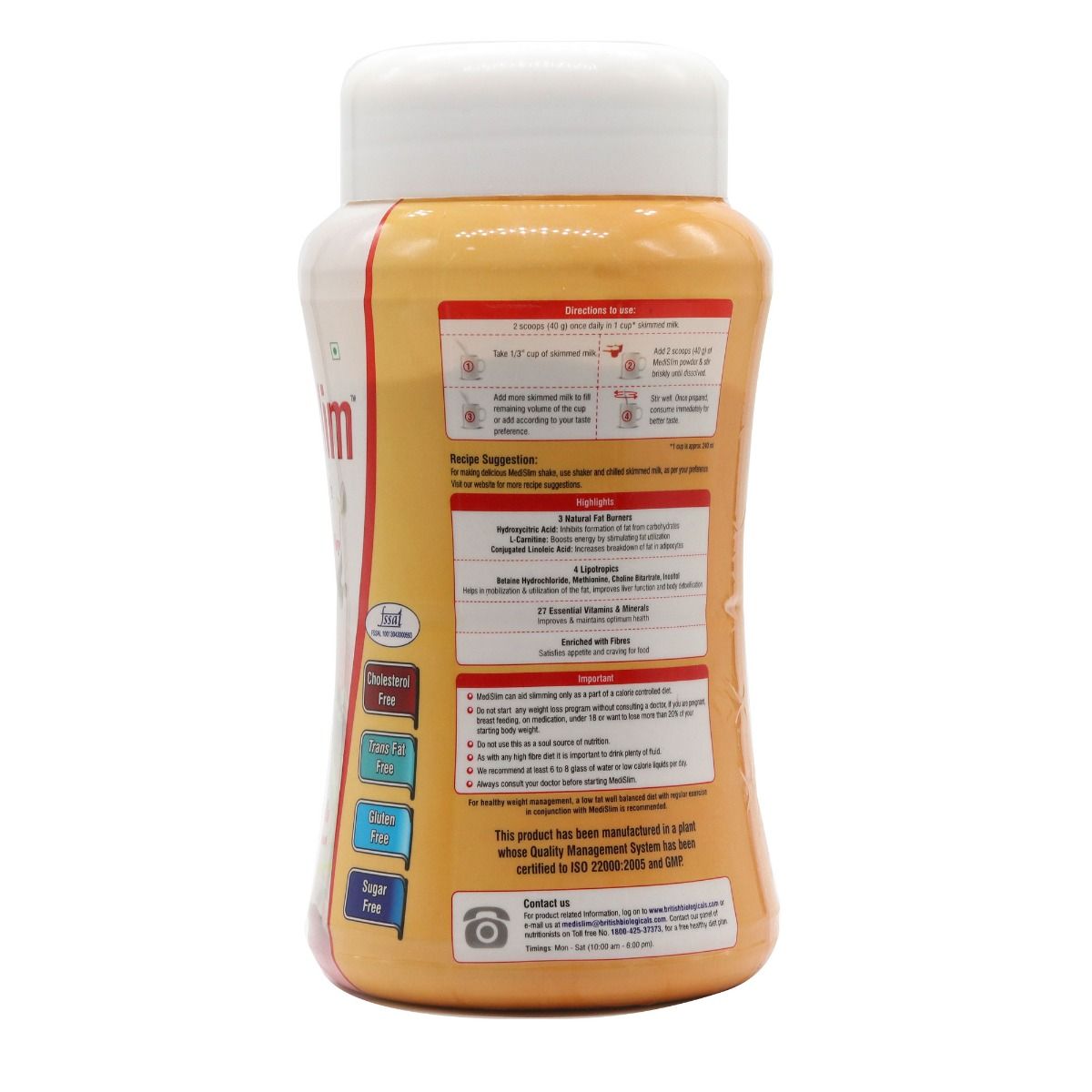 Medislim Vanilla Flavour Powder, 500 gm Price, Uses, Side Effects ...