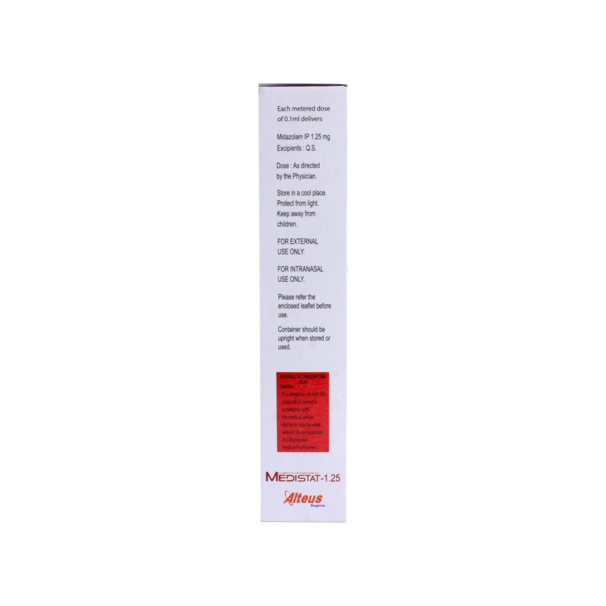Medistat-1.25 Nasal Spray 25 MDI Price, Uses, Side Effects, Composition ...