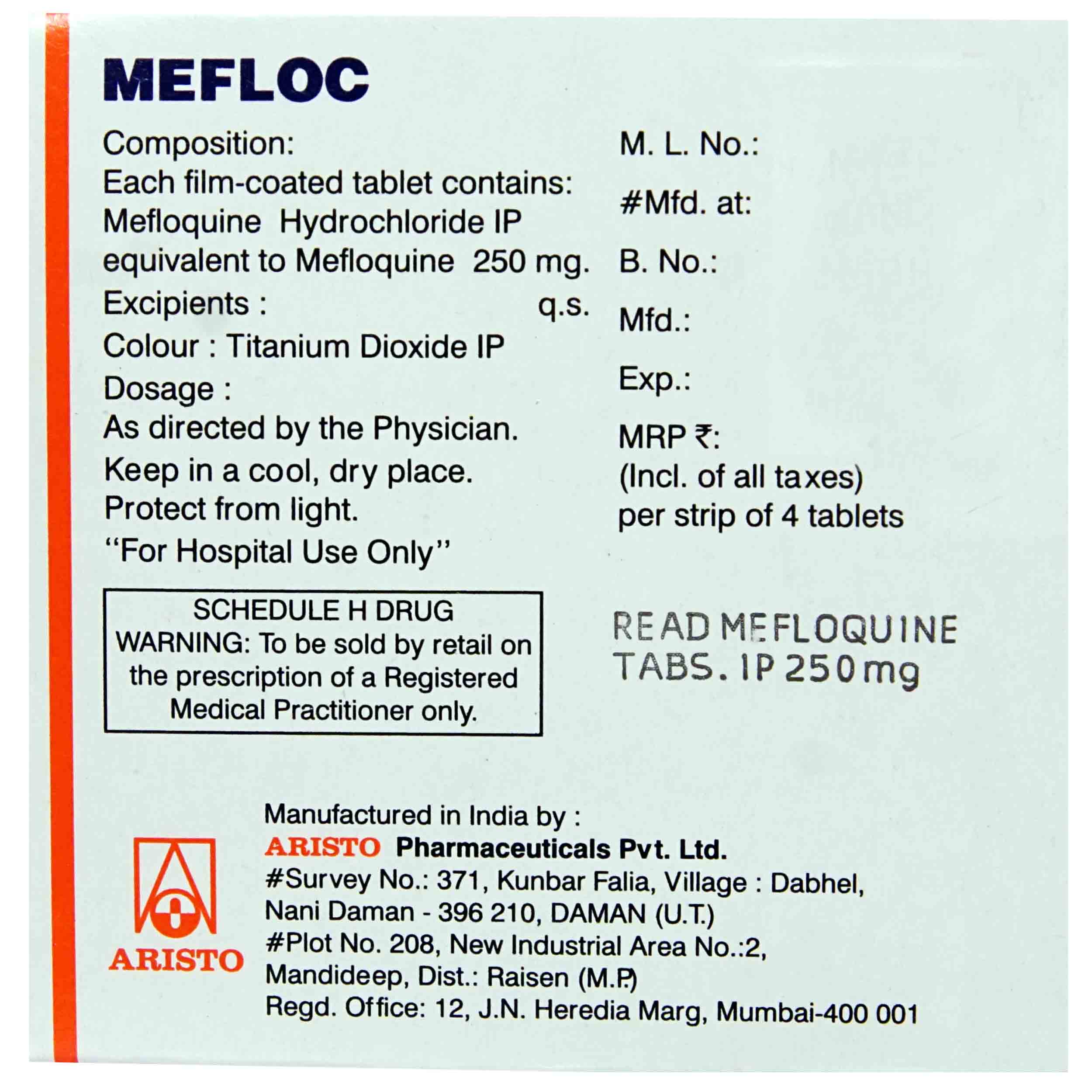 MEFLOC 250MG TABLET Price, Uses, Side Effects, Composition - Apollo ...