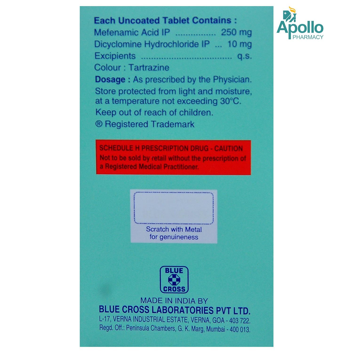 Meftal-Spas Tablet 10's Price, Uses, Side Effects, Composition - Apollo ...