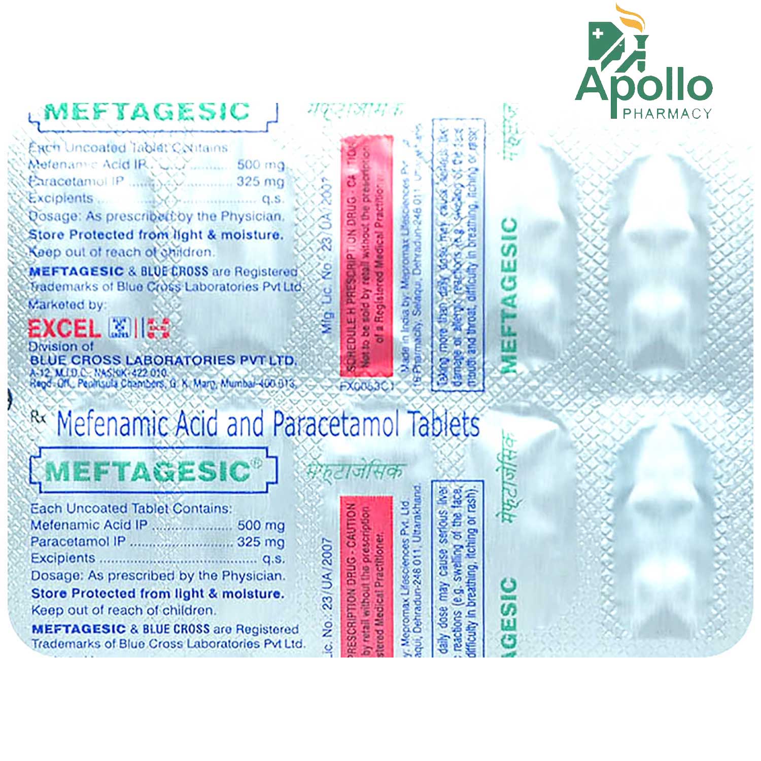 Meftagesic Tablet | Uses, Side Effects, Price | Apollo Pharmacy
