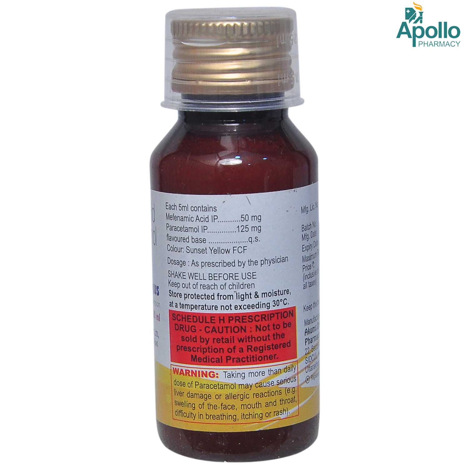 MEFANORM PLUS SUSPENSION 60ML Price, Uses, Side Effects, Composition ...