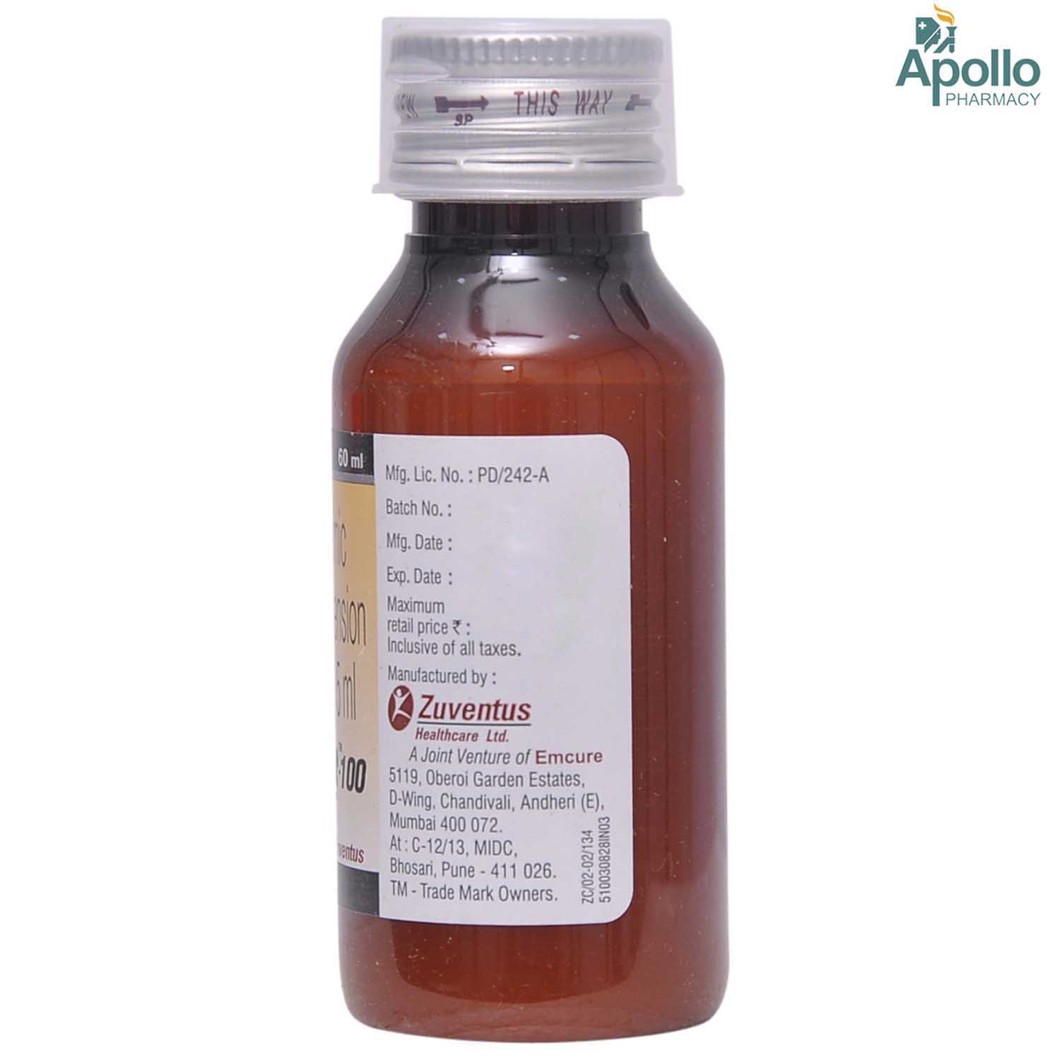 Mefast 100 Suspension | Uses, Side Effects, Price | Apollo Pharmacy