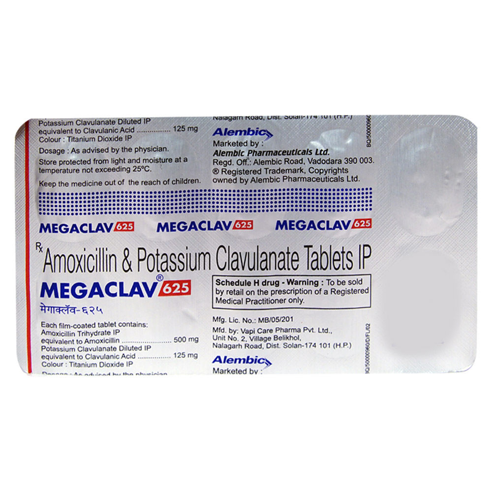 MEGACLAV 625MG TABLET | Uses, Side Effects, Price | Apollo Pharmacy