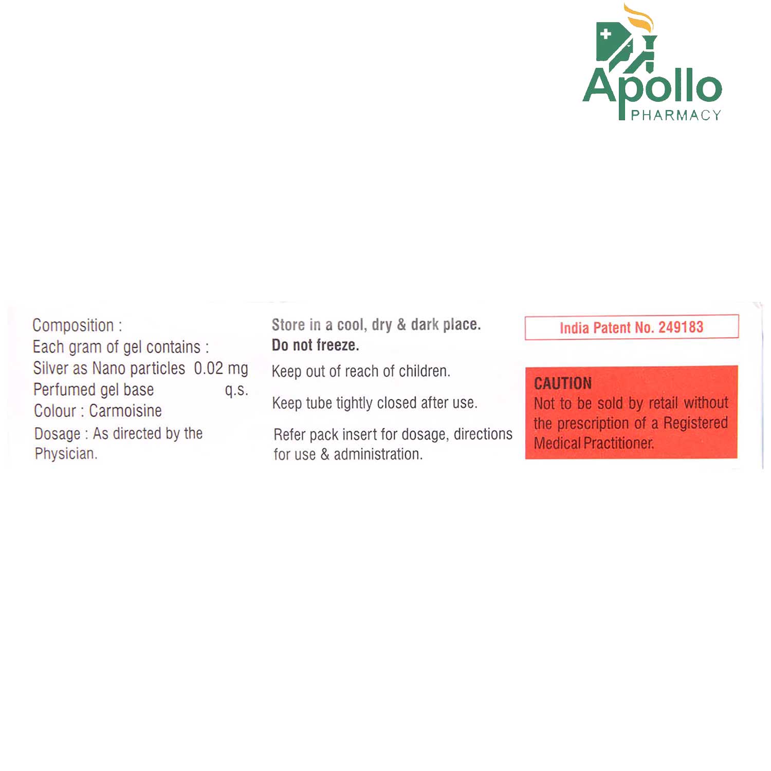 Meganano Gel 50 gm Price, Uses, Side Effects, Composition - Apollo Pharmacy