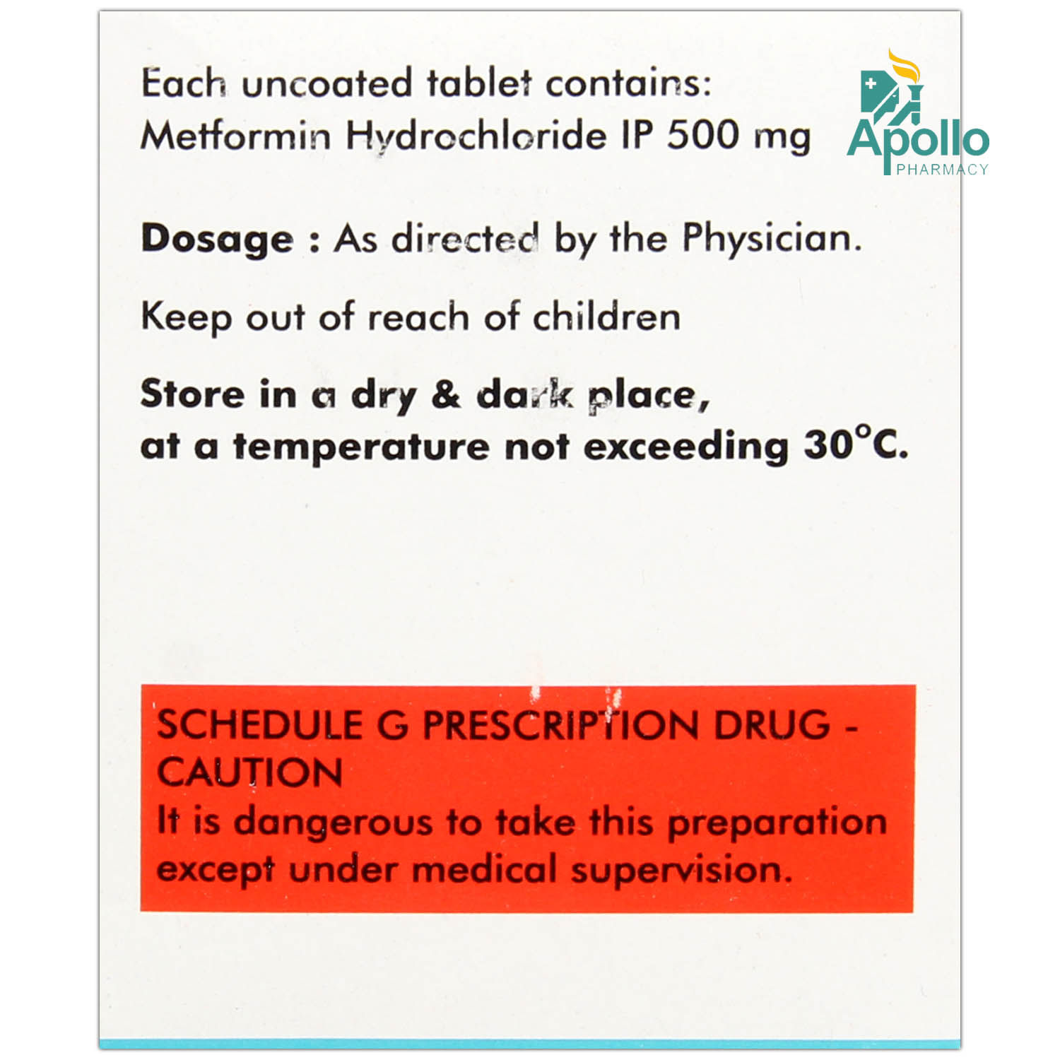 Melmet 500 Tablet 20's Price, Uses, Side Effects, Composition - Apollo ...