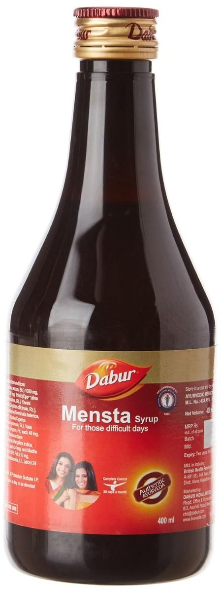 Buy Dabur Mensta Syrup, 400 ml | 19 Minutes Delivery | Apollo Pharmacy