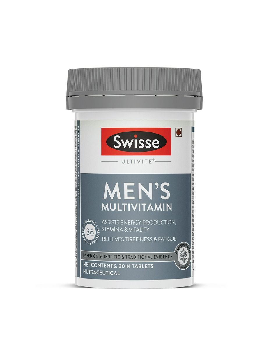 SWISSE ULTIVITE MEN'S MULTIVITAMIN TAB 30'S Price, Uses, Side Effects, Composition - Apollo Pharmacy