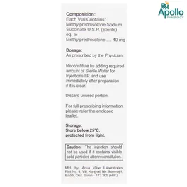 Mepsonate 40 mg Injection | Uses, Side Effects, Price | Apollo Pharmacy