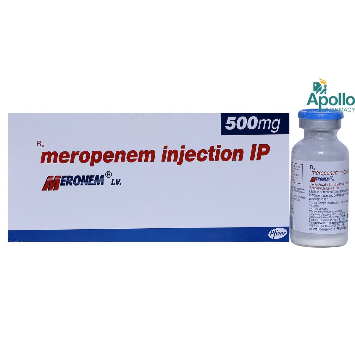 Meronem 500 mg Injection Price, Uses, Side Effects, Composition ...