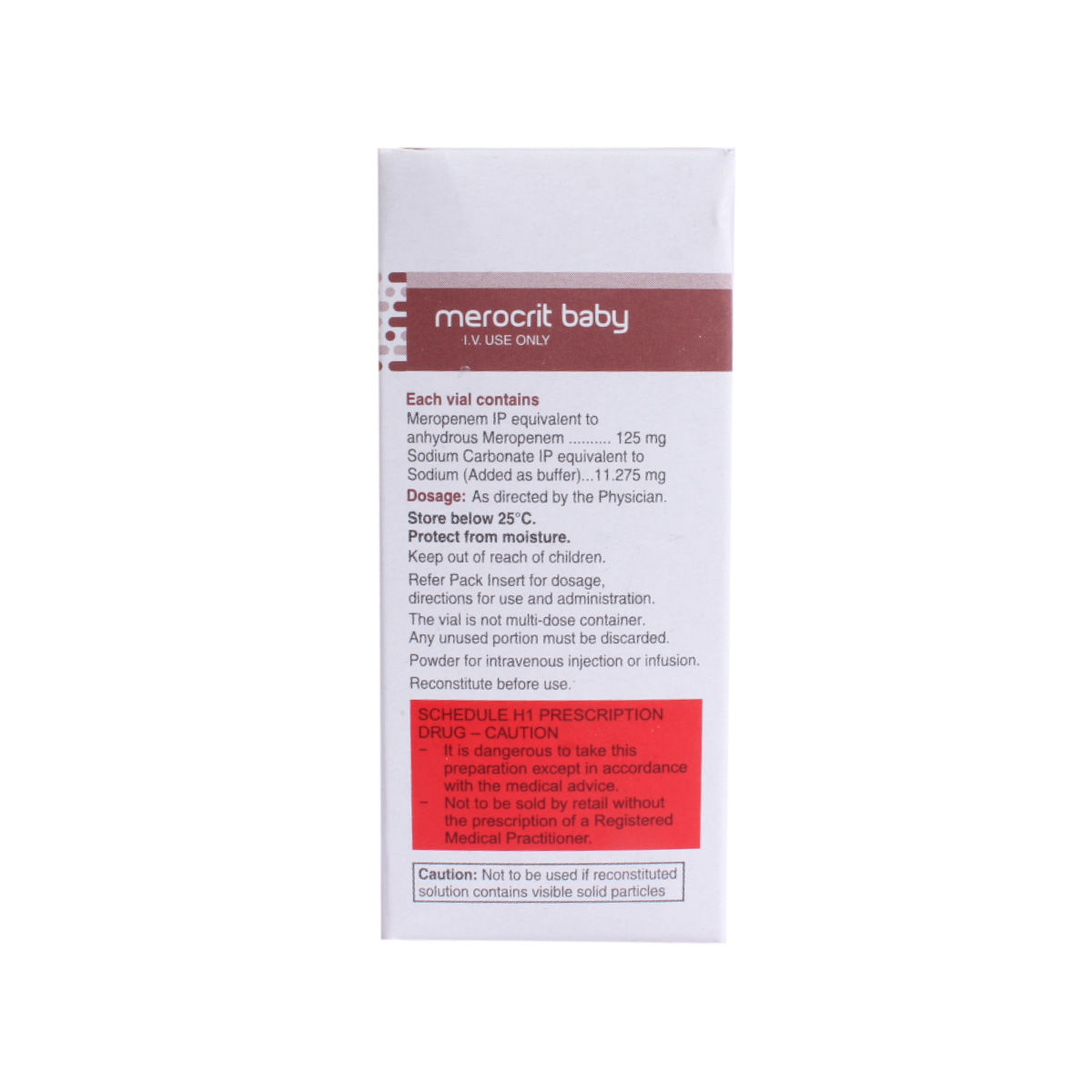 Merocrit Baby 125mg Injection 5 ml Price, Uses, Side Effects ...