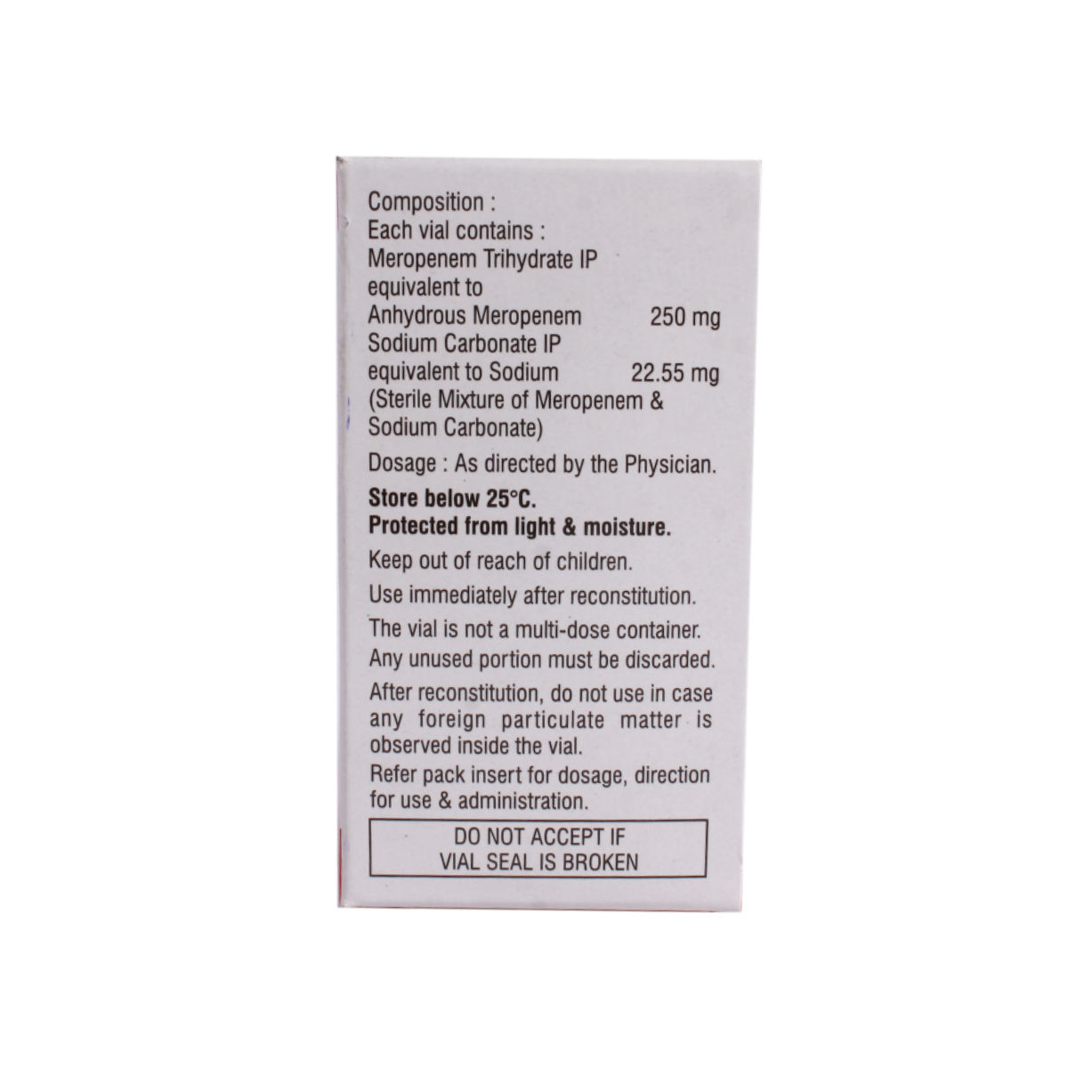 MEROTEC 250MG INJECTION Price, Uses, Side Effects, Composition - Apollo ...