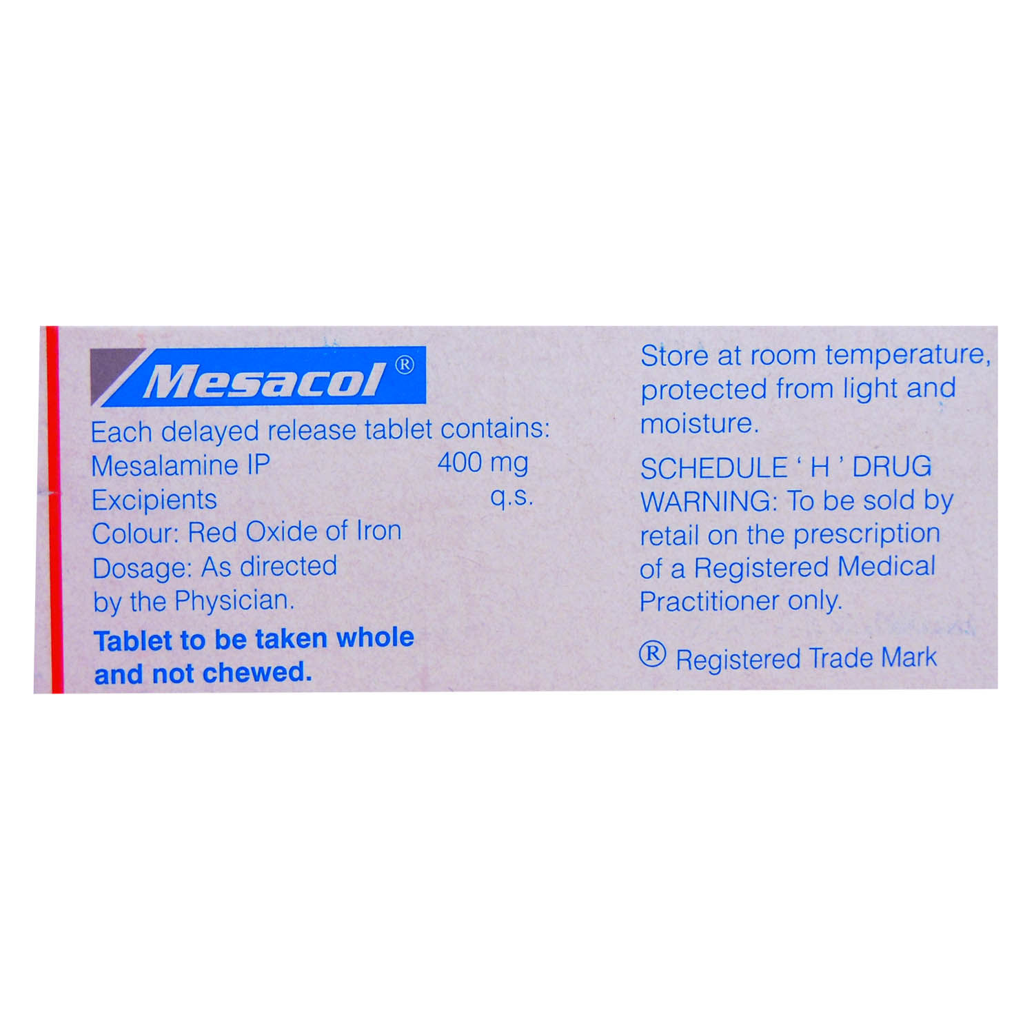 MESACOL 400MG TABLET Price, Uses, Side Effects, Composition - Apollo ...
